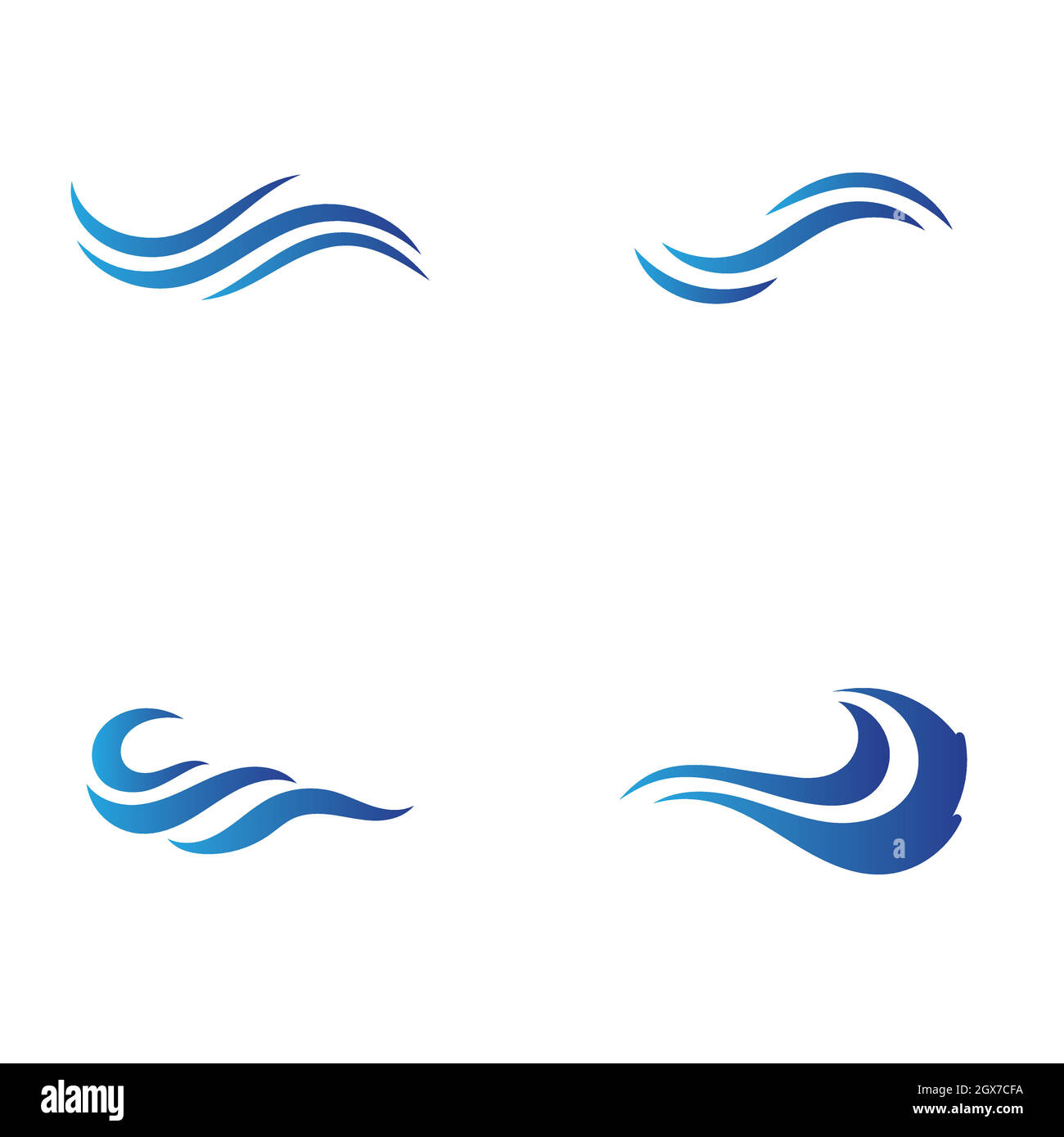 Wasser welle logo Stock-Vektorgrafiken kaufen - Alamy