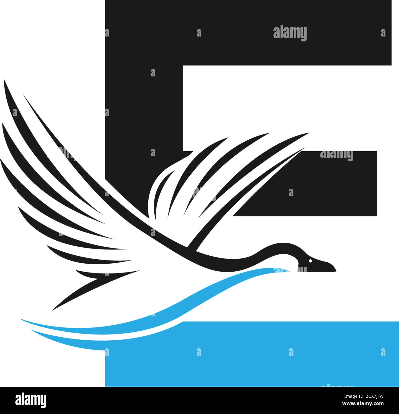 Blaue ente logo Stock-Vektorgrafiken kaufen - Alamy