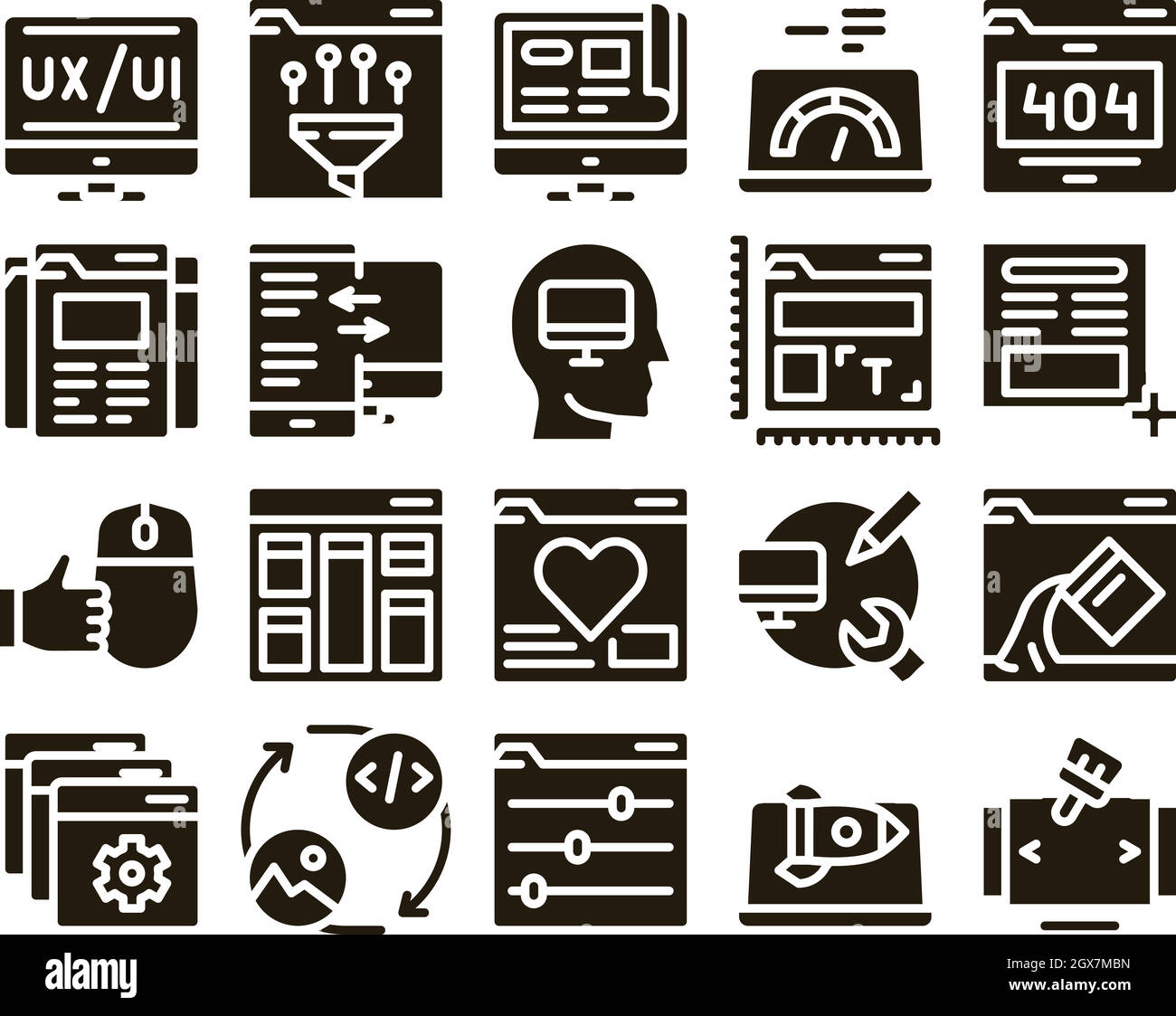 Gestaltung piktogramme Stock-Vektorgrafiken kaufen - Alamy