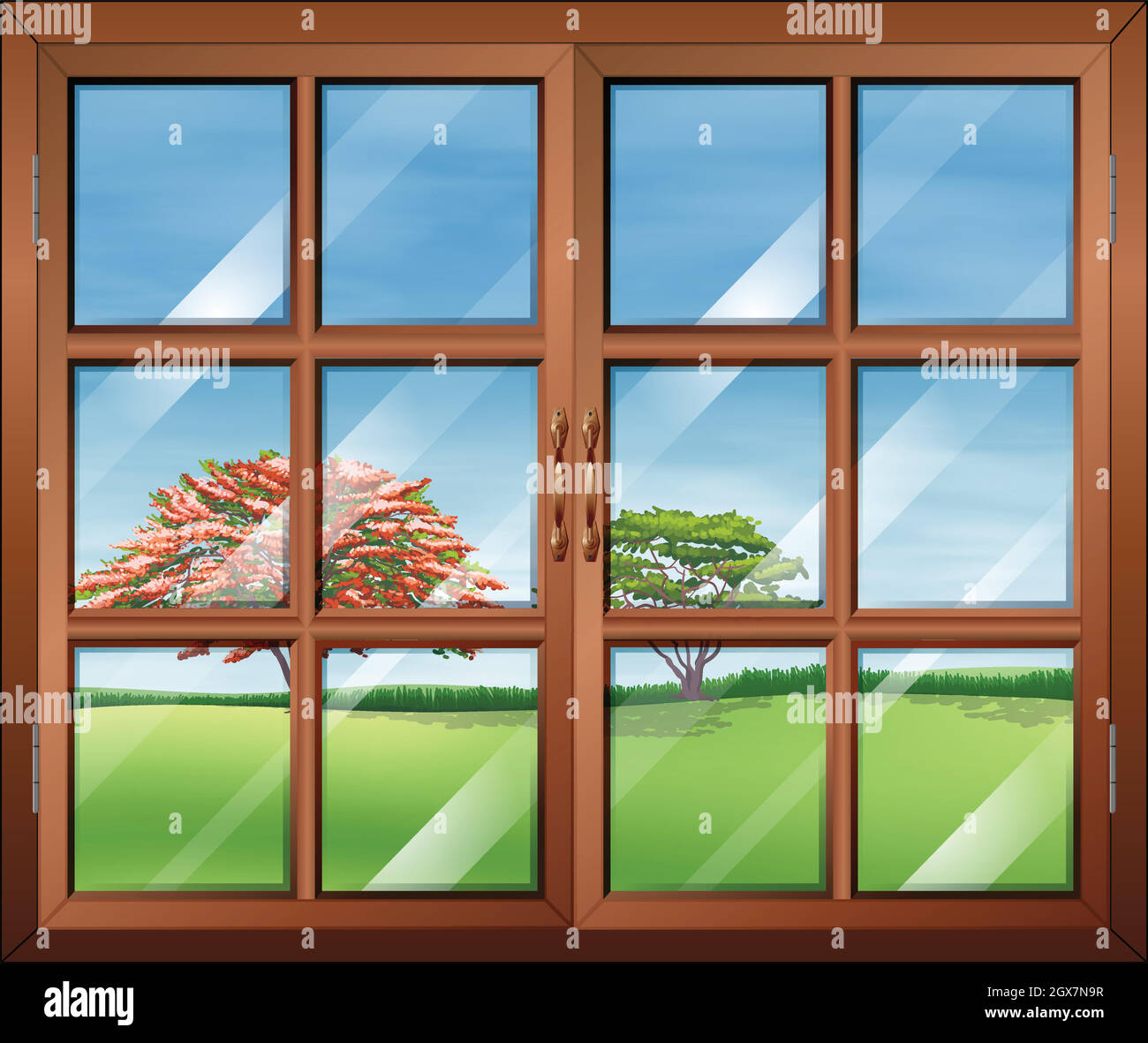 Open air fenster Stock-Vektorgrafiken kaufen - Alamy