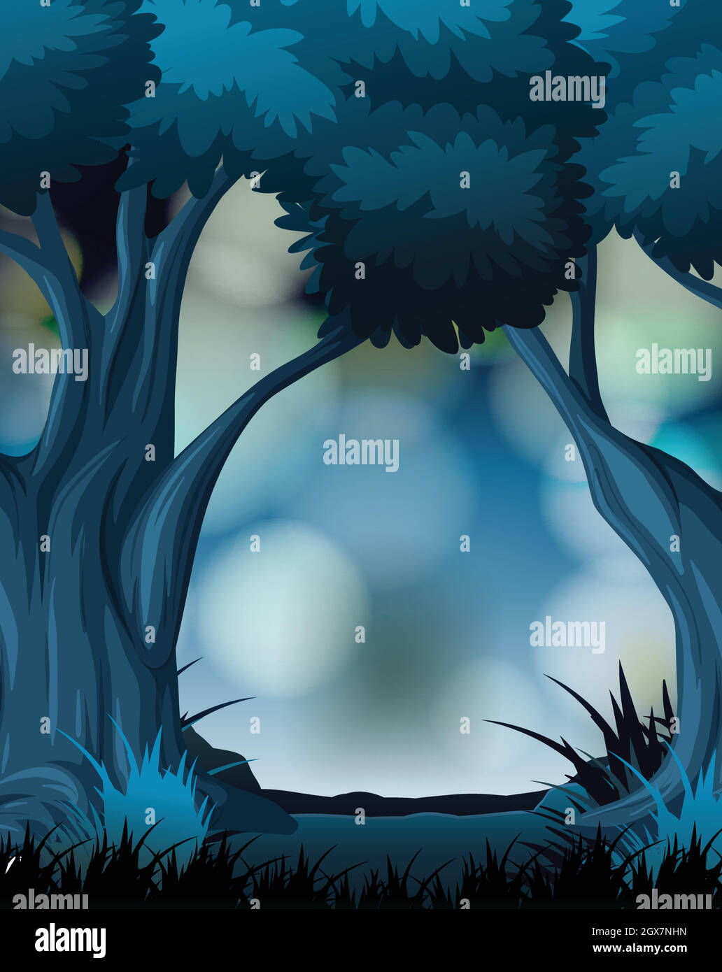 Wald hintergrund Stock-Vektorgrafiken kaufen - Alamy