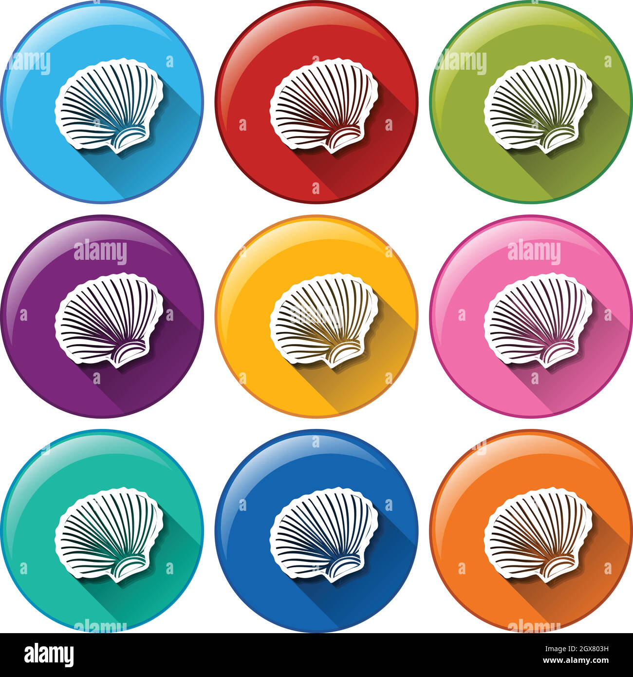 Muscheln symbol Stock-Vektorgrafiken kaufen - Alamy