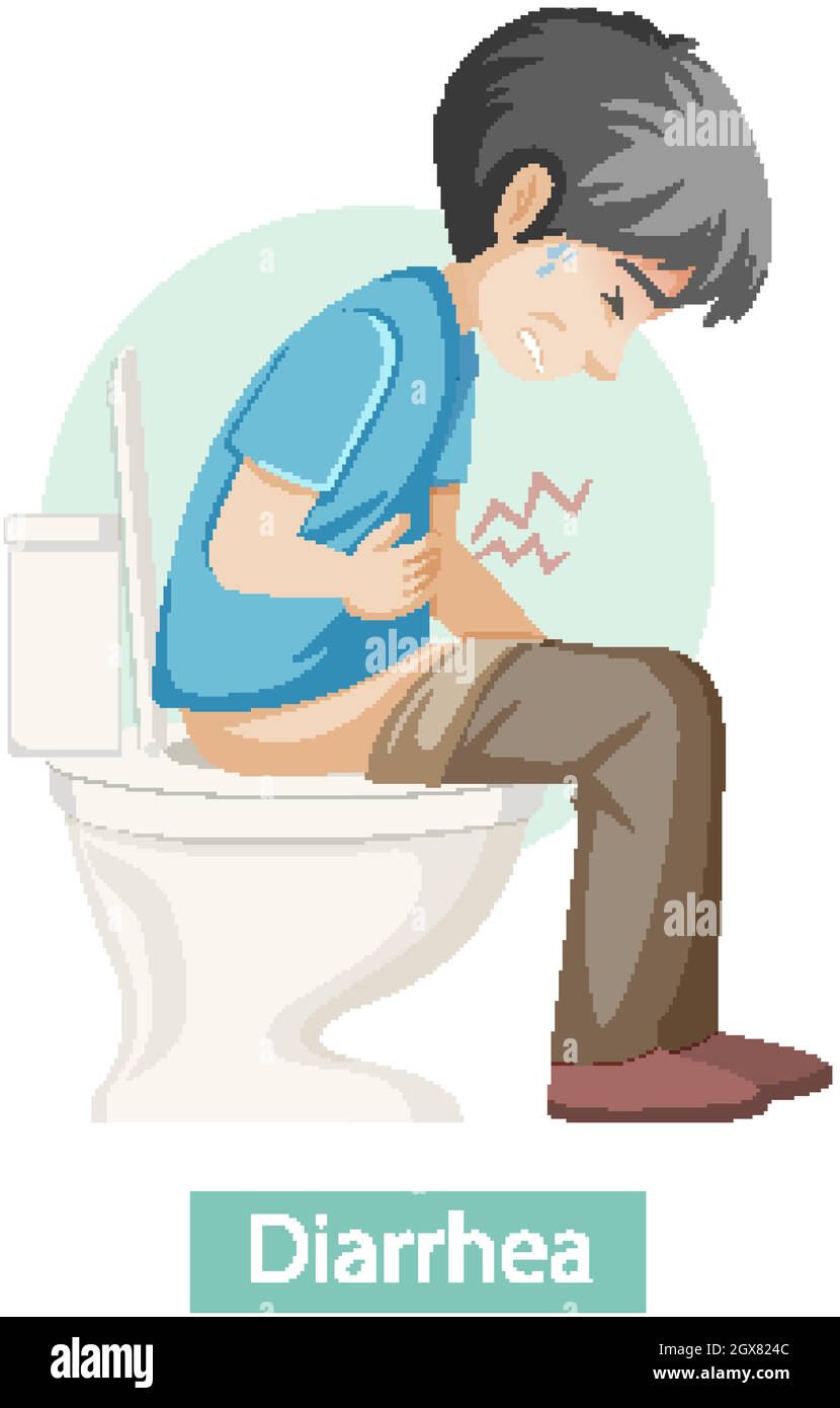 Diarrhea toilet Stock-Vektorgrafiken kaufen - Alamy