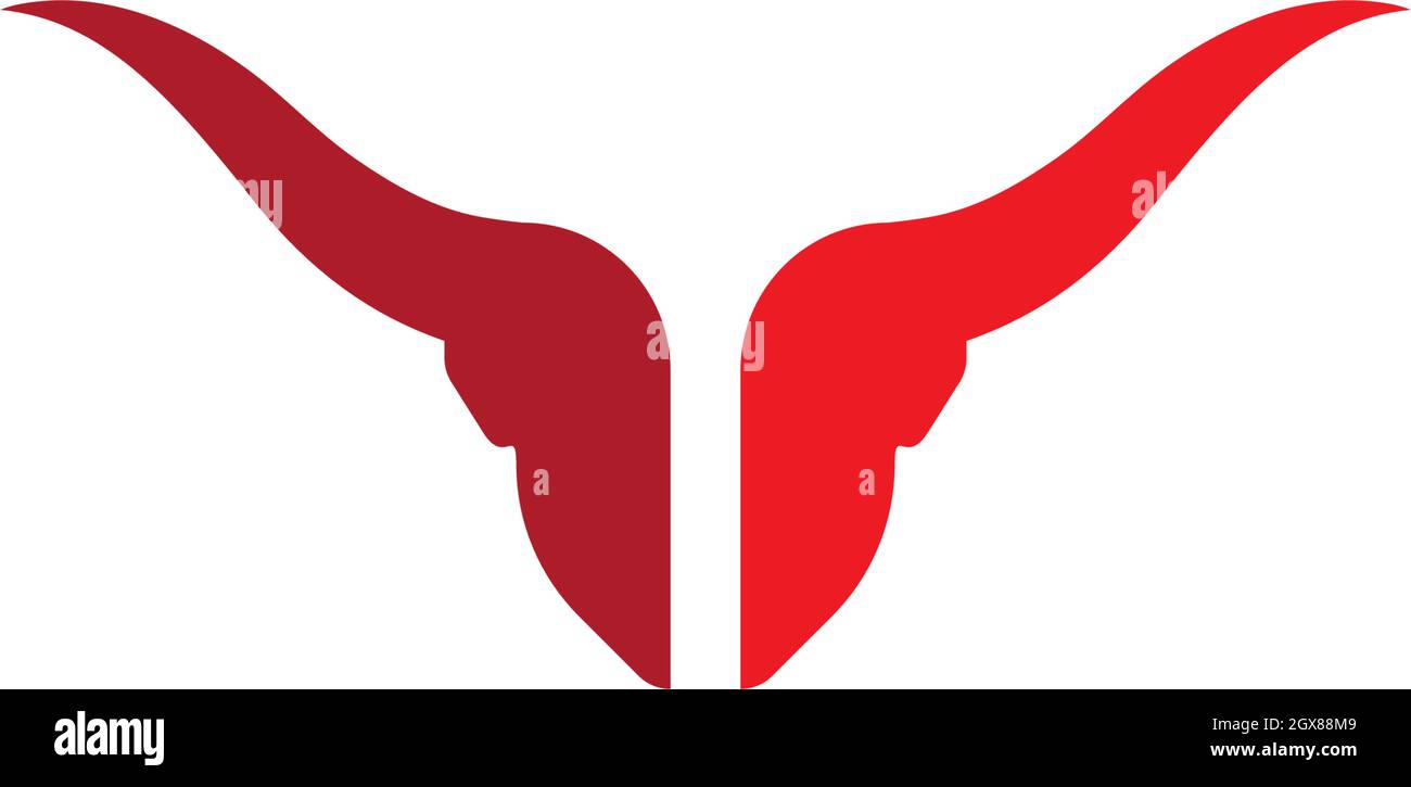 Stier Stier Logo Vorlage Vektor icon Abbildung Stock-Vektorgrafik - Alamy