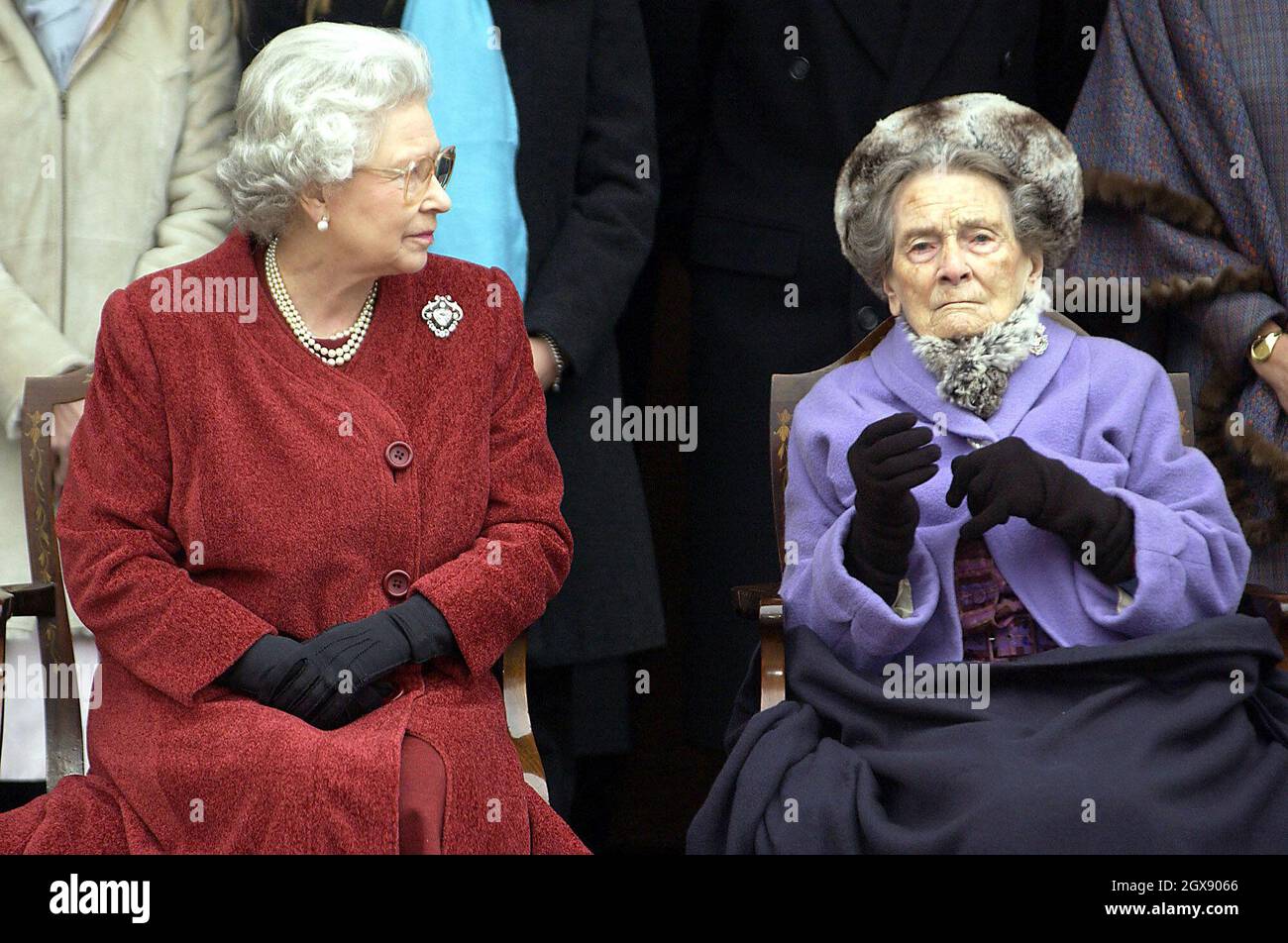 Prinzessin alice center und prinzessin margaret im kensington palace ...