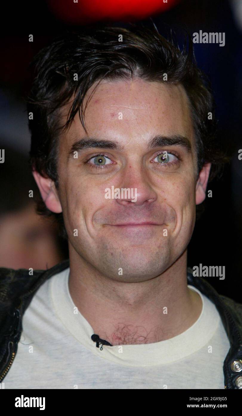 Robbie Williams bei der Premiere von What We did Last Summer, einem ...