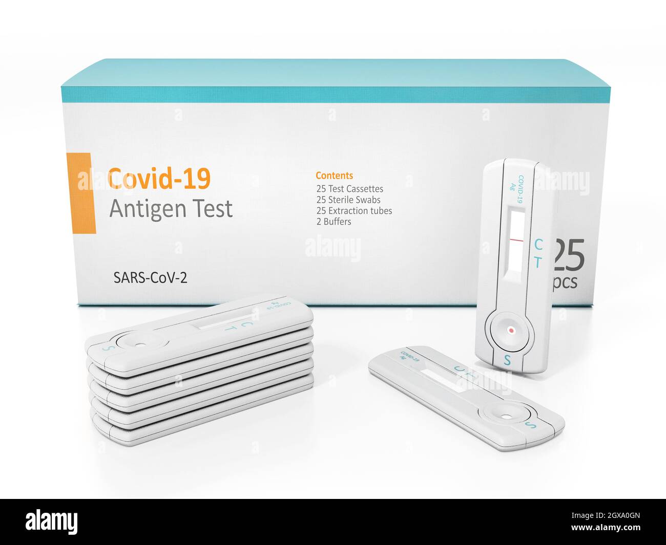 Covid 19 Schnelltest Kit Ausgeschnittene Stockfotos und -bilder - Alamy