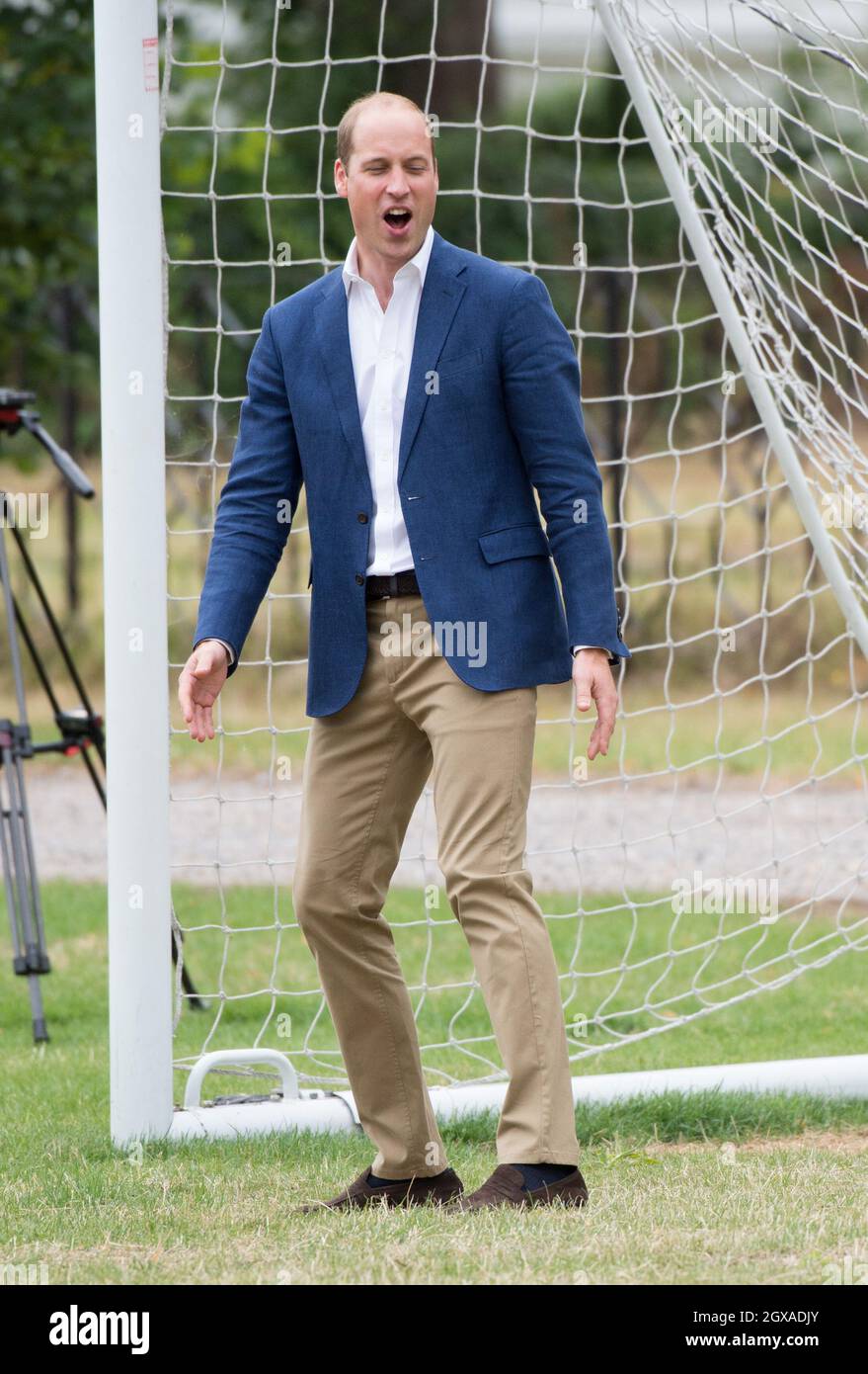 Prinz William, Duke of Cambridge, ist am 13. Juli 2017 auf dem Gelände ...