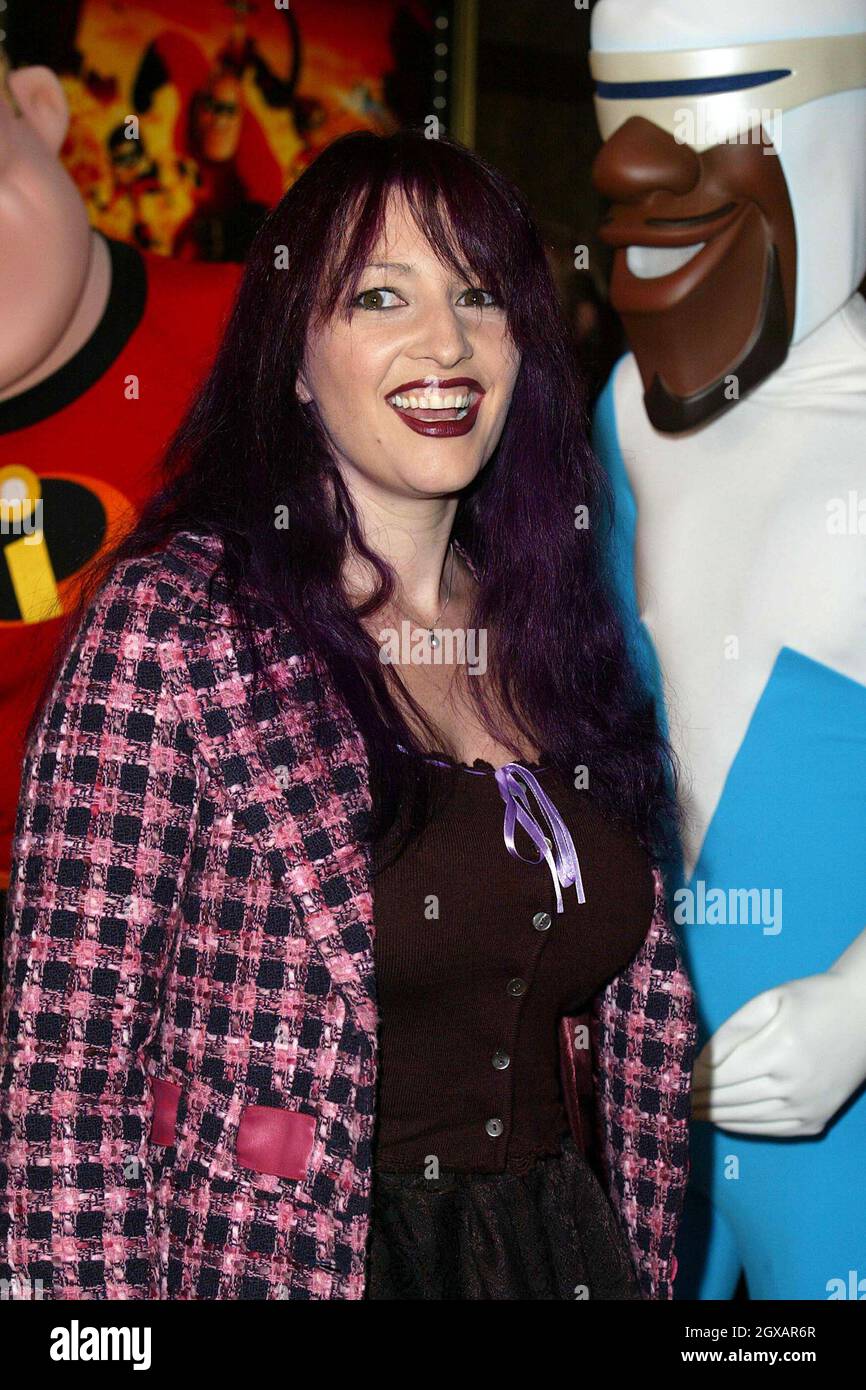 Jane Ross präsentiert bei der Premiere von Disney einen Pixar-Film „die Unglaublichen“ in London ...