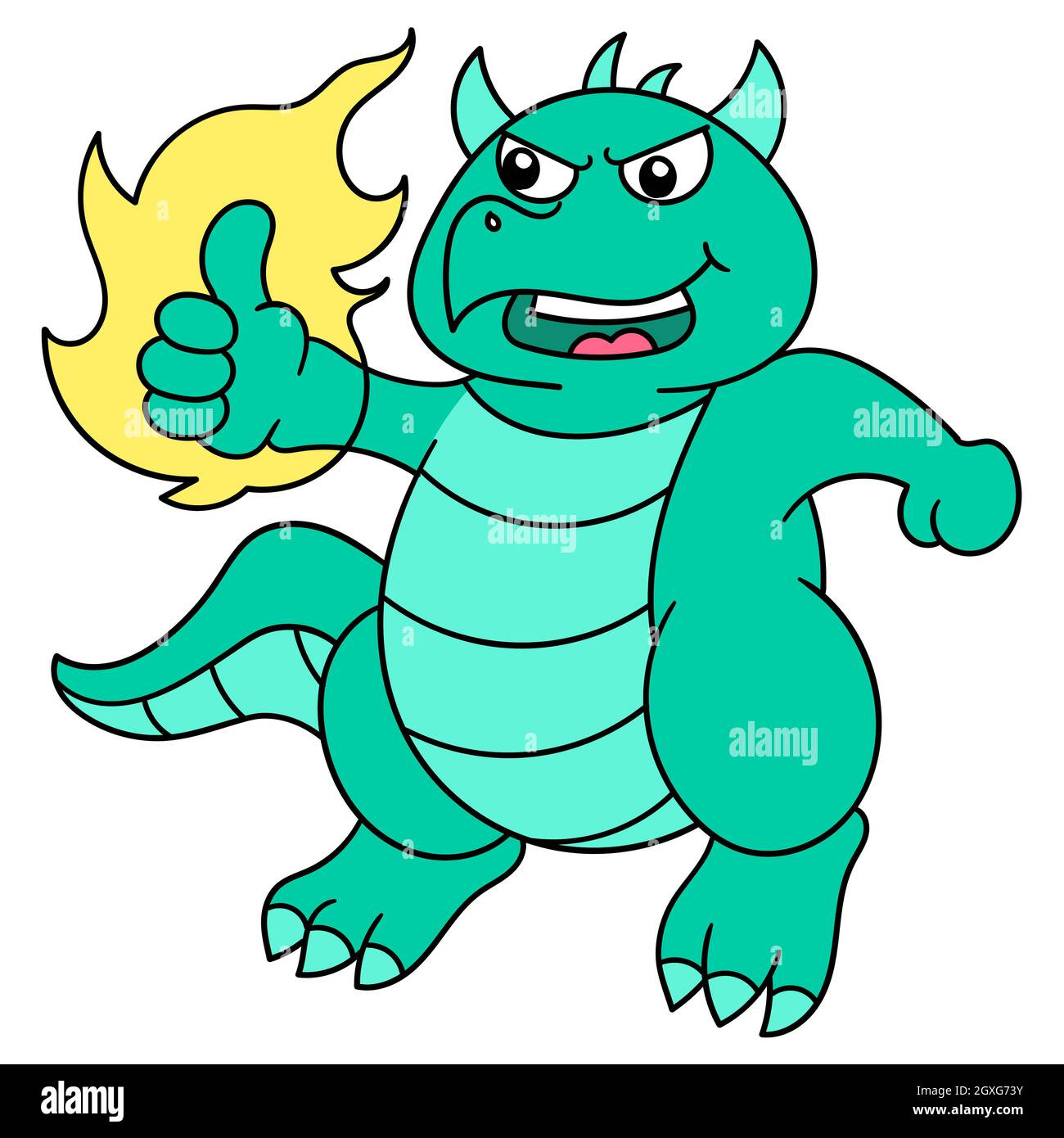 Daumen hoch zeichen geben Stock-Vektorgrafiken kaufen - Alamy