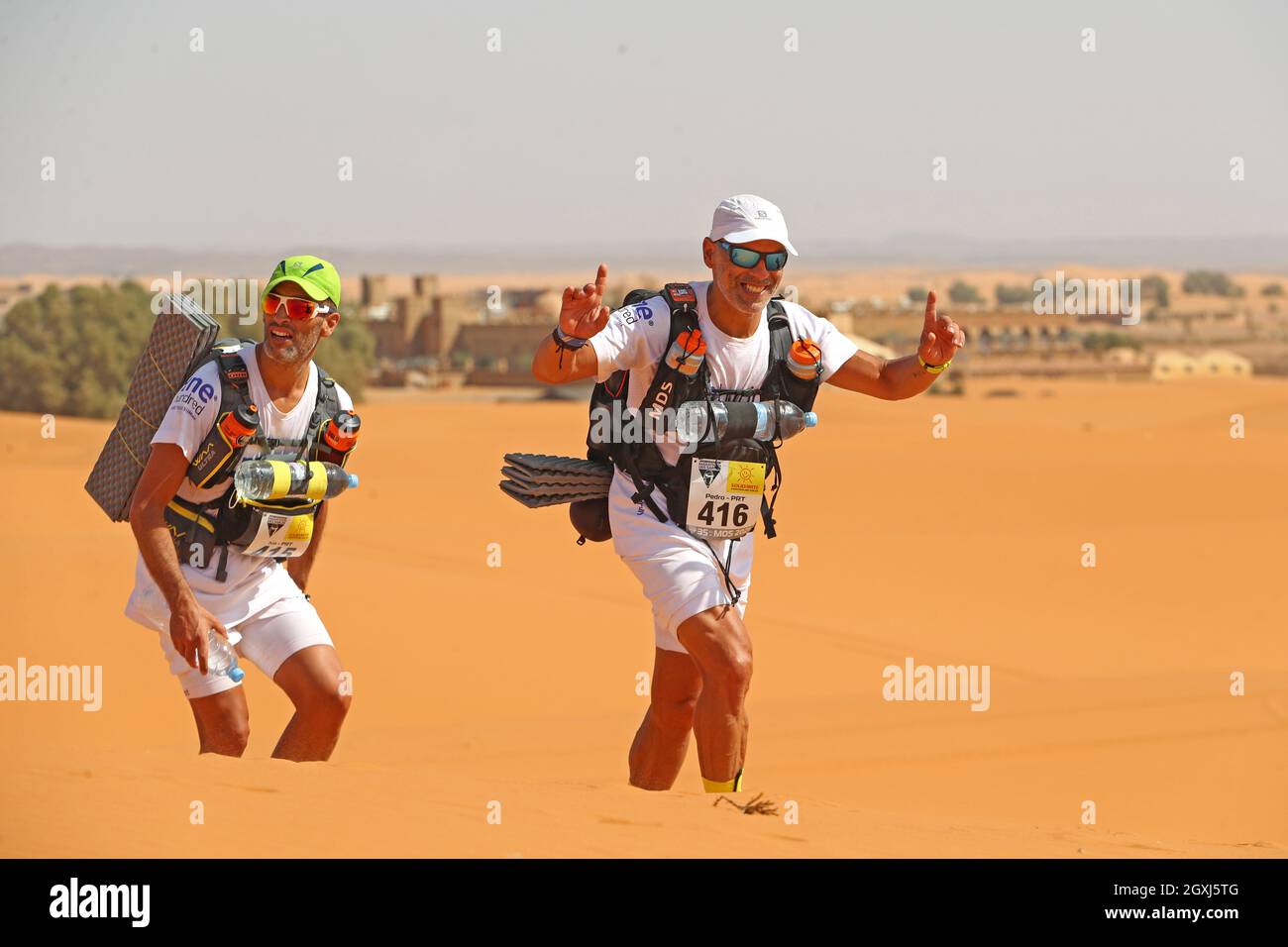 Marokko. 4. Oktober 2021; Tisserdimine nach Kourci Dial Zaid; Marathon ...