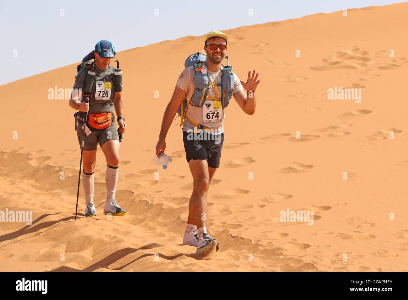 Sahara-Wüste, Marokko, 5. Oktober 2021; Kourci Dial Zaid to Jebel El ...