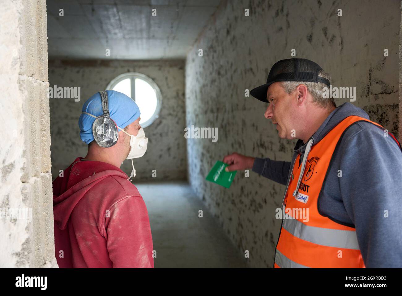 Altenburg, Deutschland. Oktober 2021. Scout Michael Gerke koordiniert ...