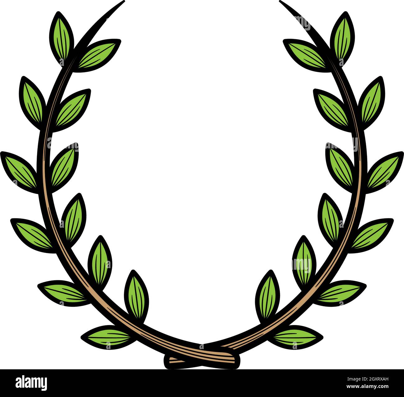 Kranz handgezeichnete Skizze Illustration Vektor-Design Stock ...