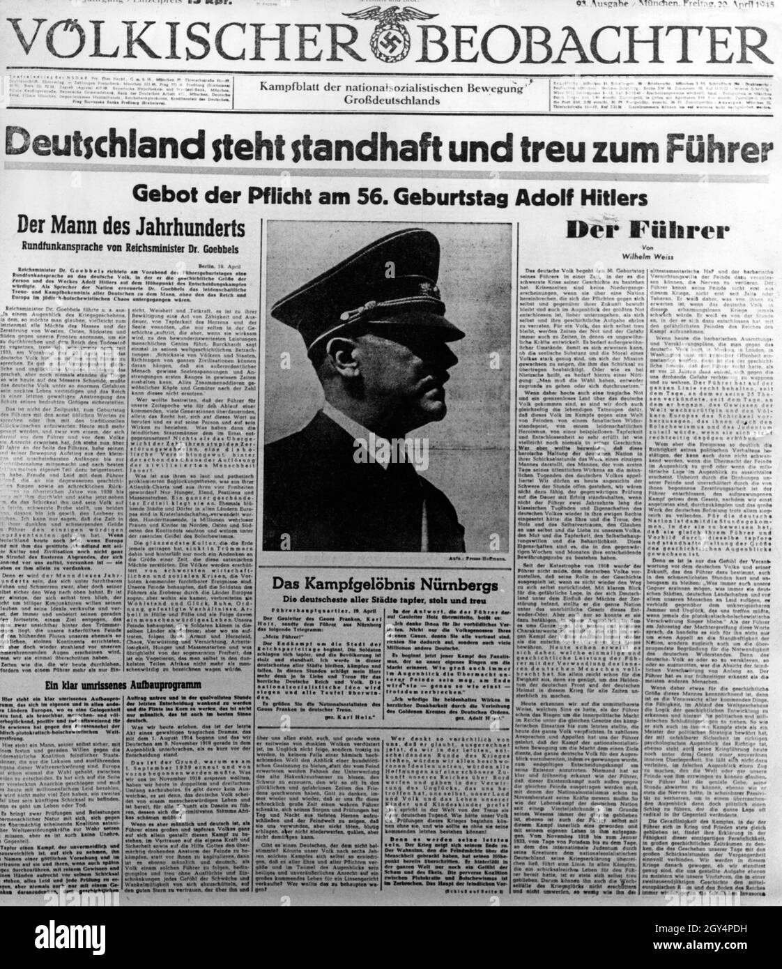 20 april 1945 -Fotos und -Bildmaterial in hoher Auflösung – Alamy