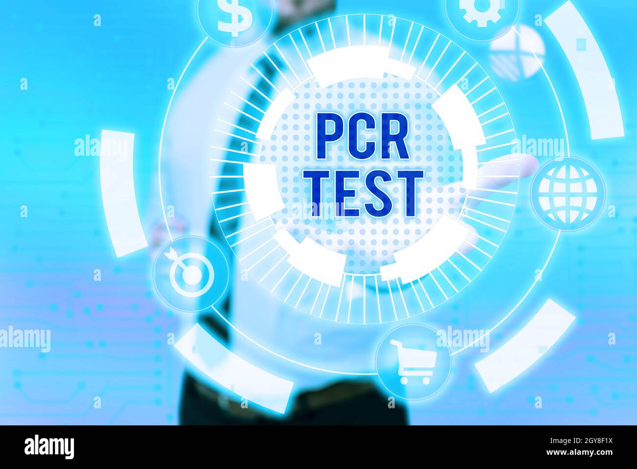 Konzeptdarstellung PCR-Test, Geschäftskonzept qualitativer Nachweis des ...