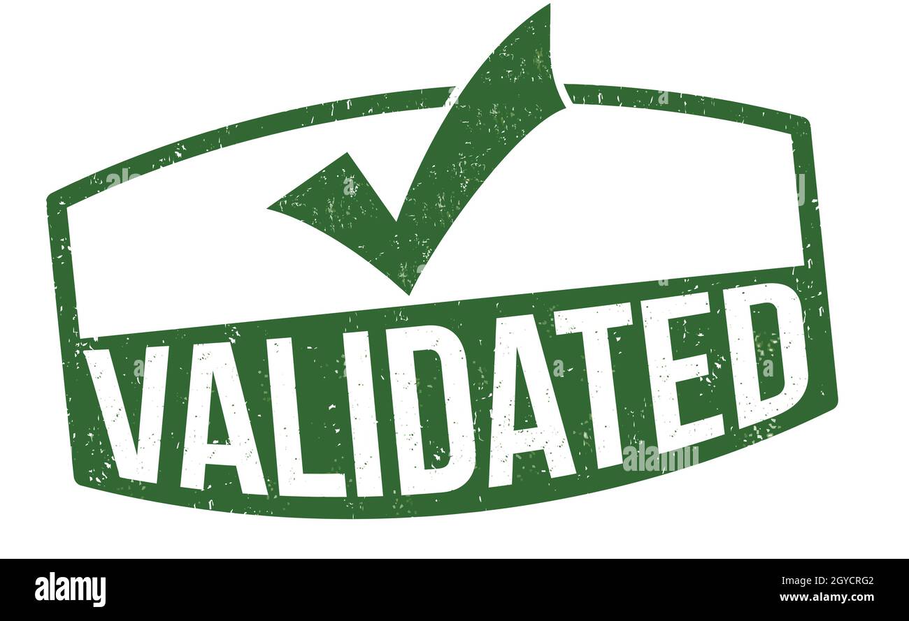Stempel validieren Stock-Vektorgrafiken kaufen - Alamy
