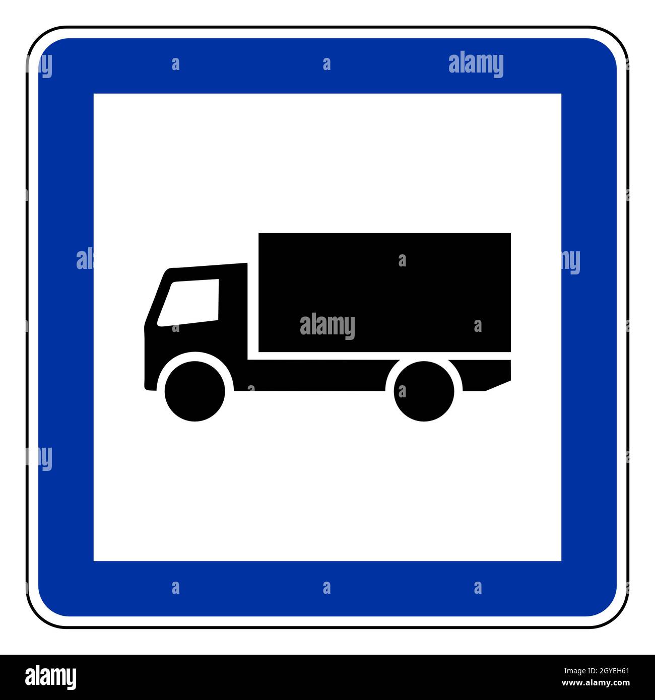 Lkw verkehrsschild Ausgeschnittene Stockfotos und -bilder - Alamy