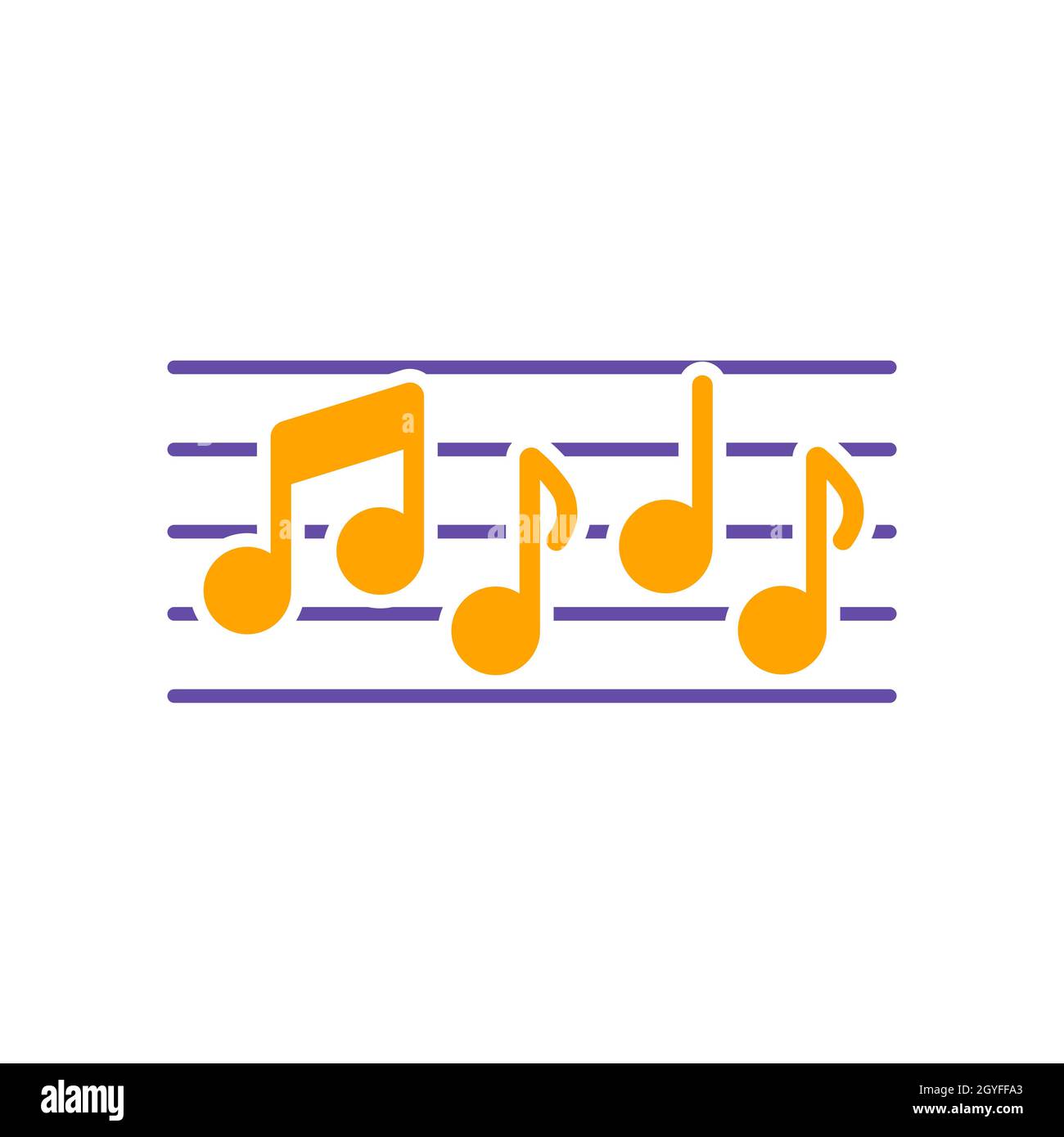 Musik noten vektor -Fotos und -Bildmaterial in hoher Auflösung – Alamy