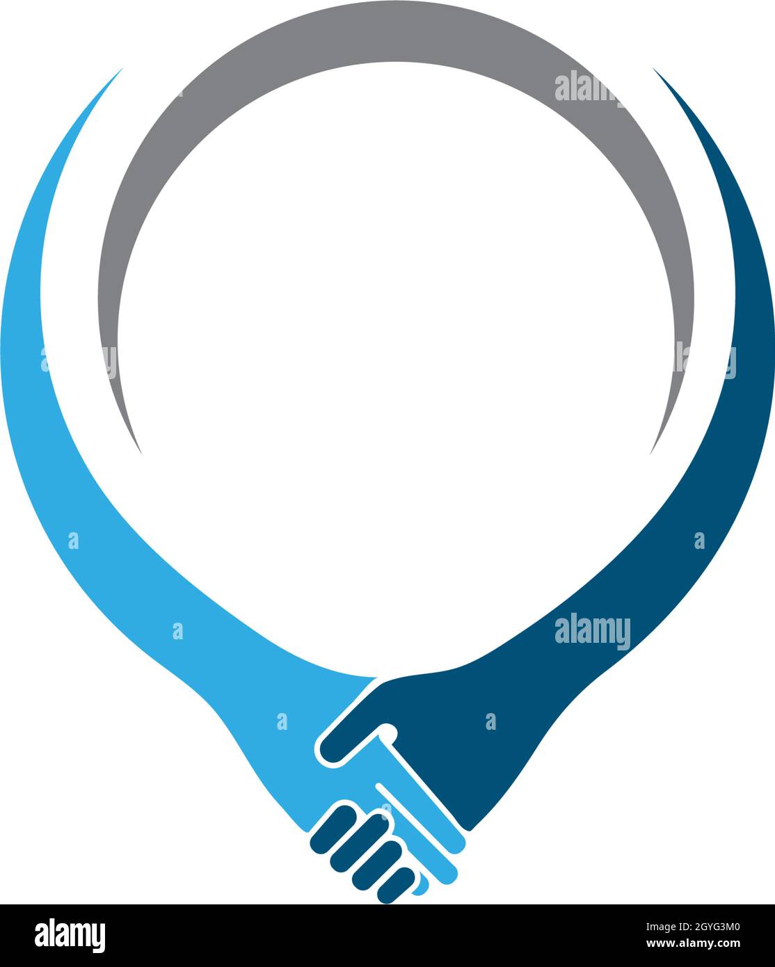 Hand reichen logo Stock-Vektorgrafiken kaufen - Alamy