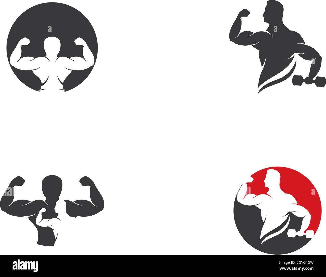Bodybuilder logo -Fotos und -Bildmaterial in hoher Auflösung – Alamy