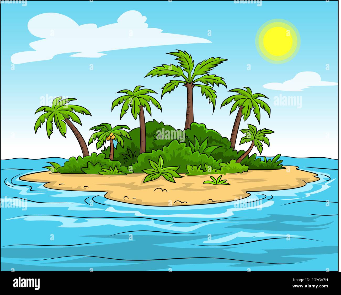 Lebensraum insel Stock-Vektorgrafiken kaufen - Alamy