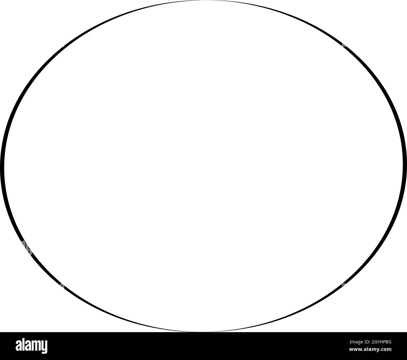 Kreis, oval, eliipse Kontur Grafiken - Stock Vektor Illustration, Clip ...