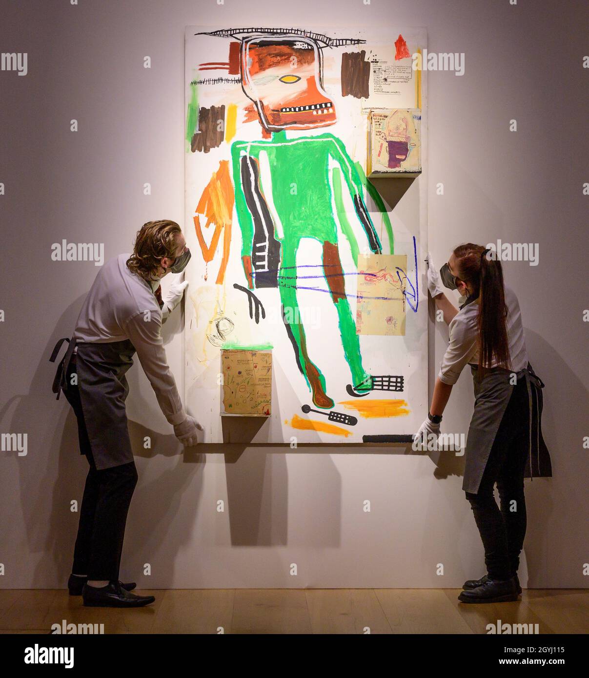 Christie's, London, Großbritannien. Okt. 2021. Werke von Jean-Michel ...