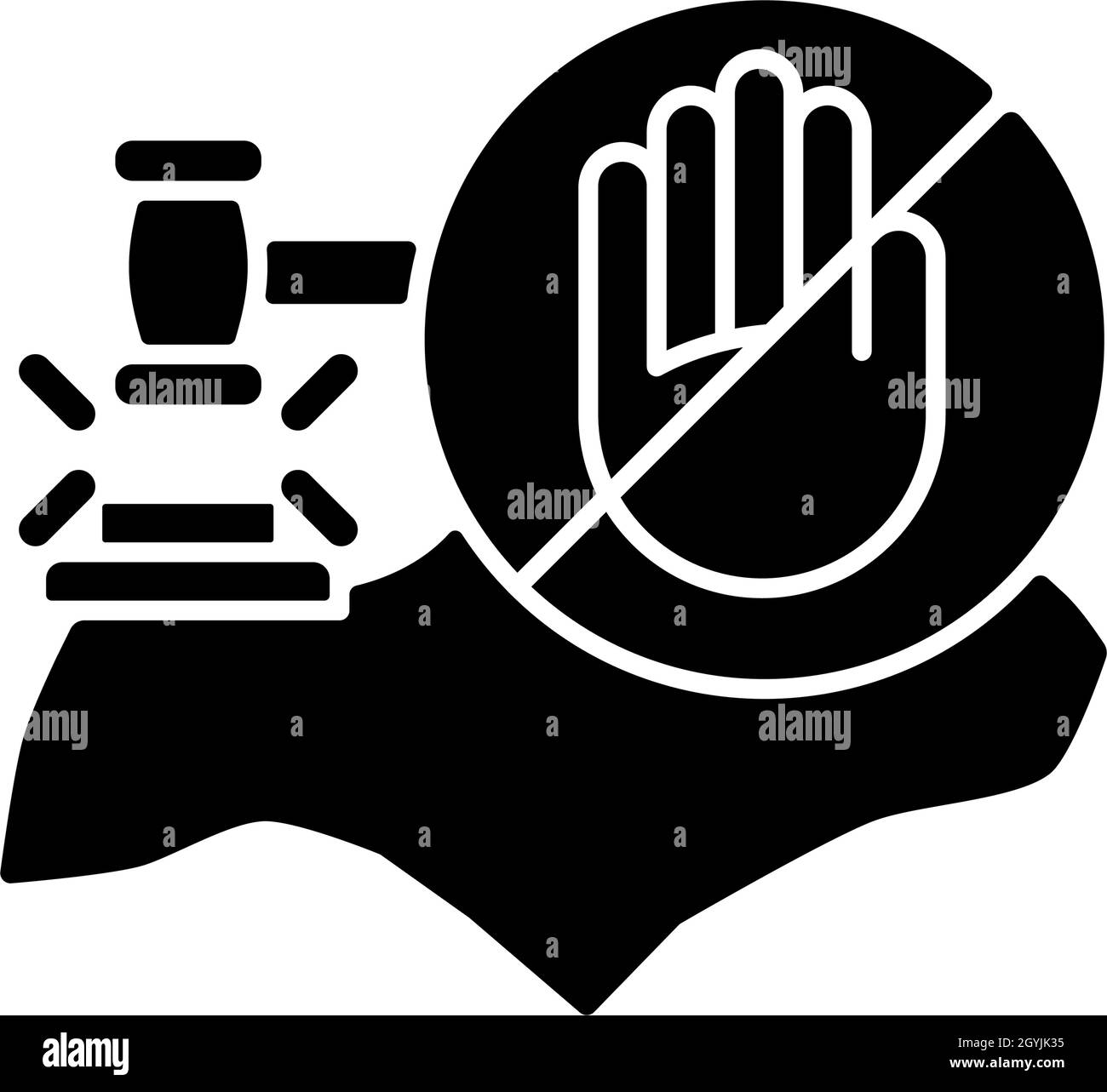 Verbote piktogramm Schwarzweiß-Stockfotos und -bilder - Alamy