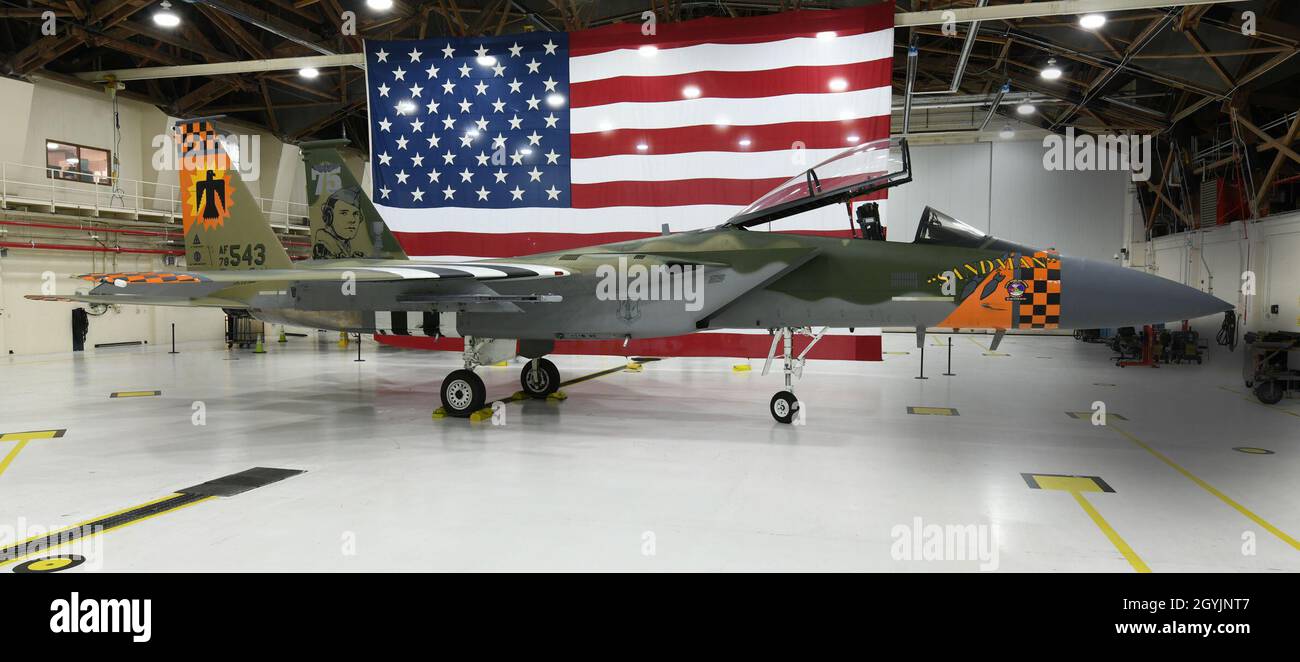 Eine US Air Force F-15C vom 173rd Fighter Wing, Oregon Air National ...