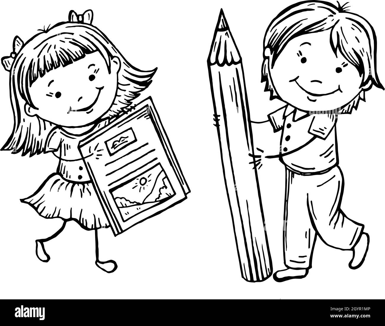 Cartoon kinder Stock-Vektorgrafiken kaufen - Seite 3 - Alamy