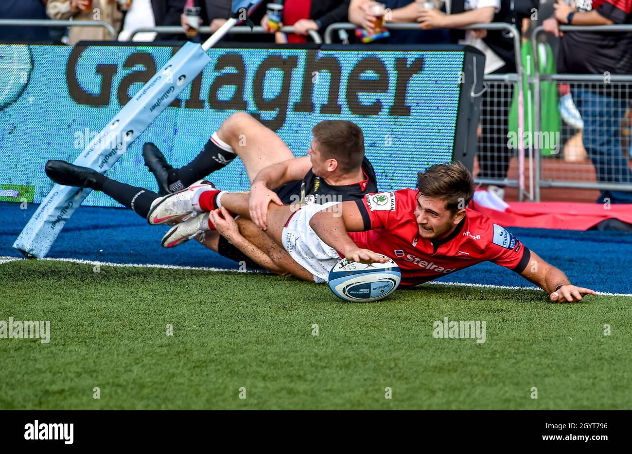 London, Großbritannien. Oktober 2021. Ben Stevenson von Newcastle ...