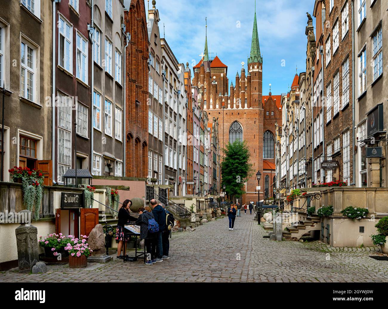 Die Altstadt Und Andere Sehenswürdigkeiten In Danzig Polen ...