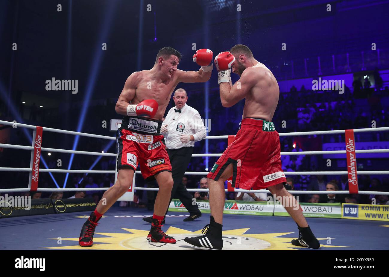 Magdeburg, Deutschland. Oktober 2021. Boxen: WM-Leichtgewicht, IBO, WBA ...