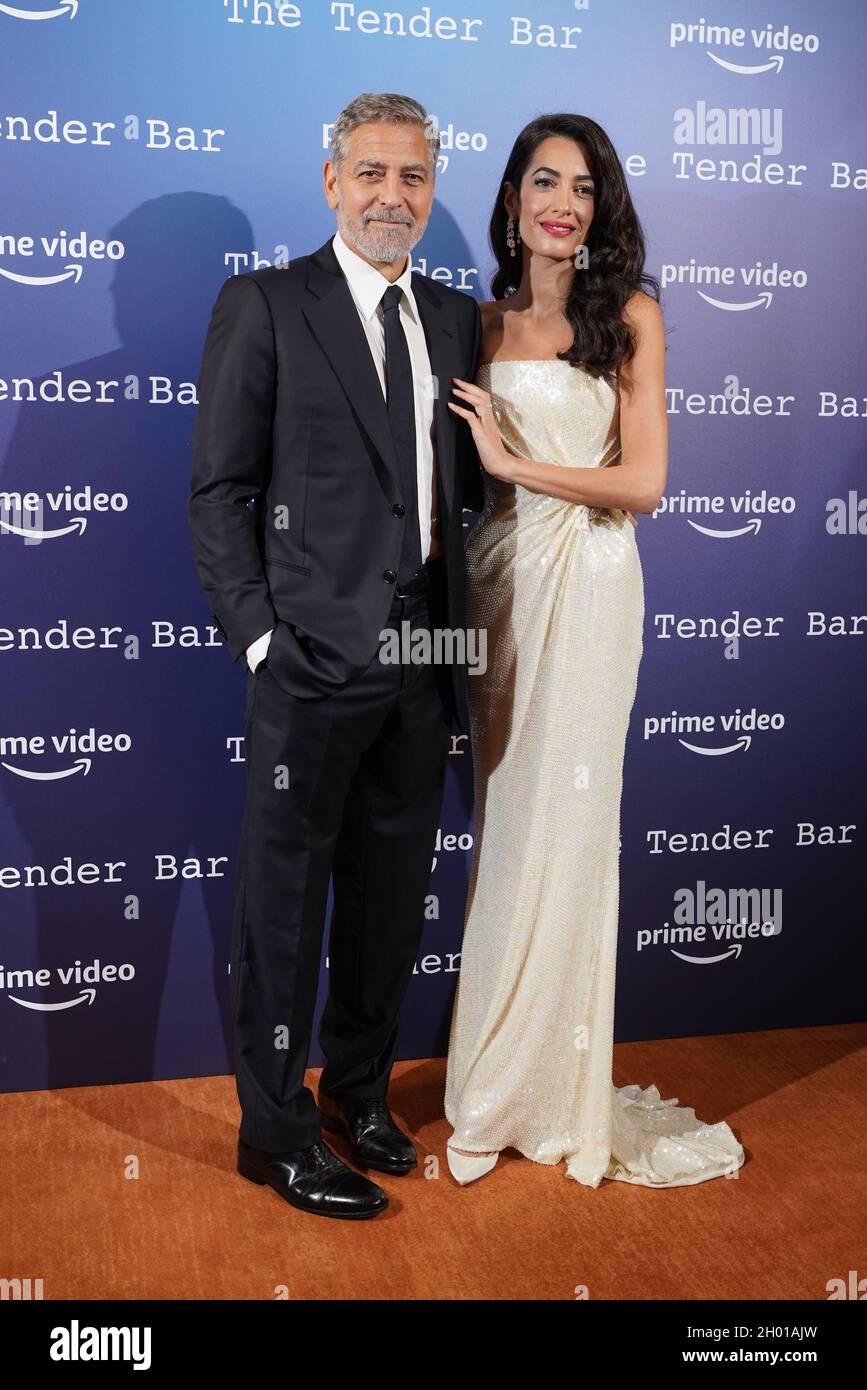 George Clooney und seine Frau Amal im Nomad Hotel, London während eines Fotoanrufs für die ...