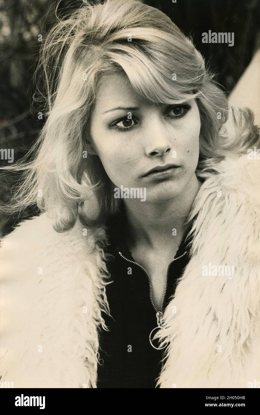 Die schwedische Model und Schauspielerin Janet Aren, 1970er Jahre ...