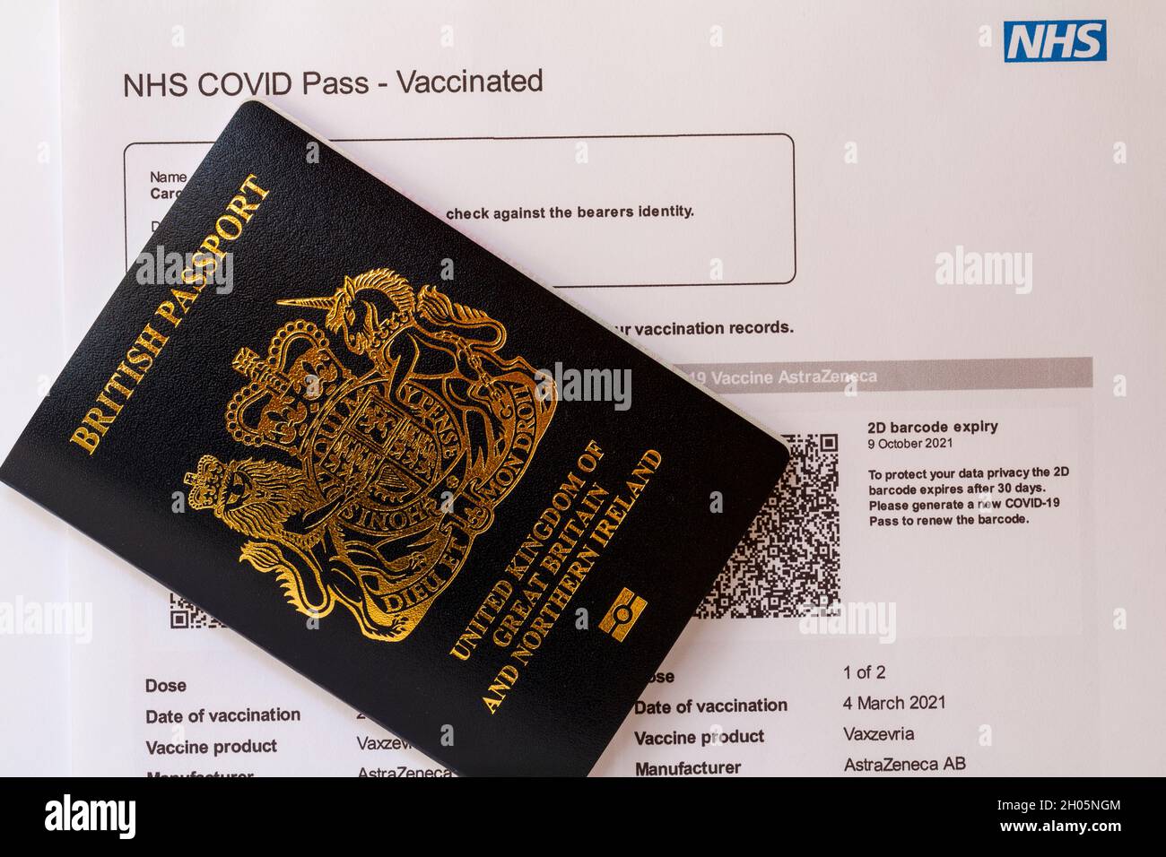 Nhs covid pass qr -Fotos und -Bildmaterial in hoher Auflösung – Alamy