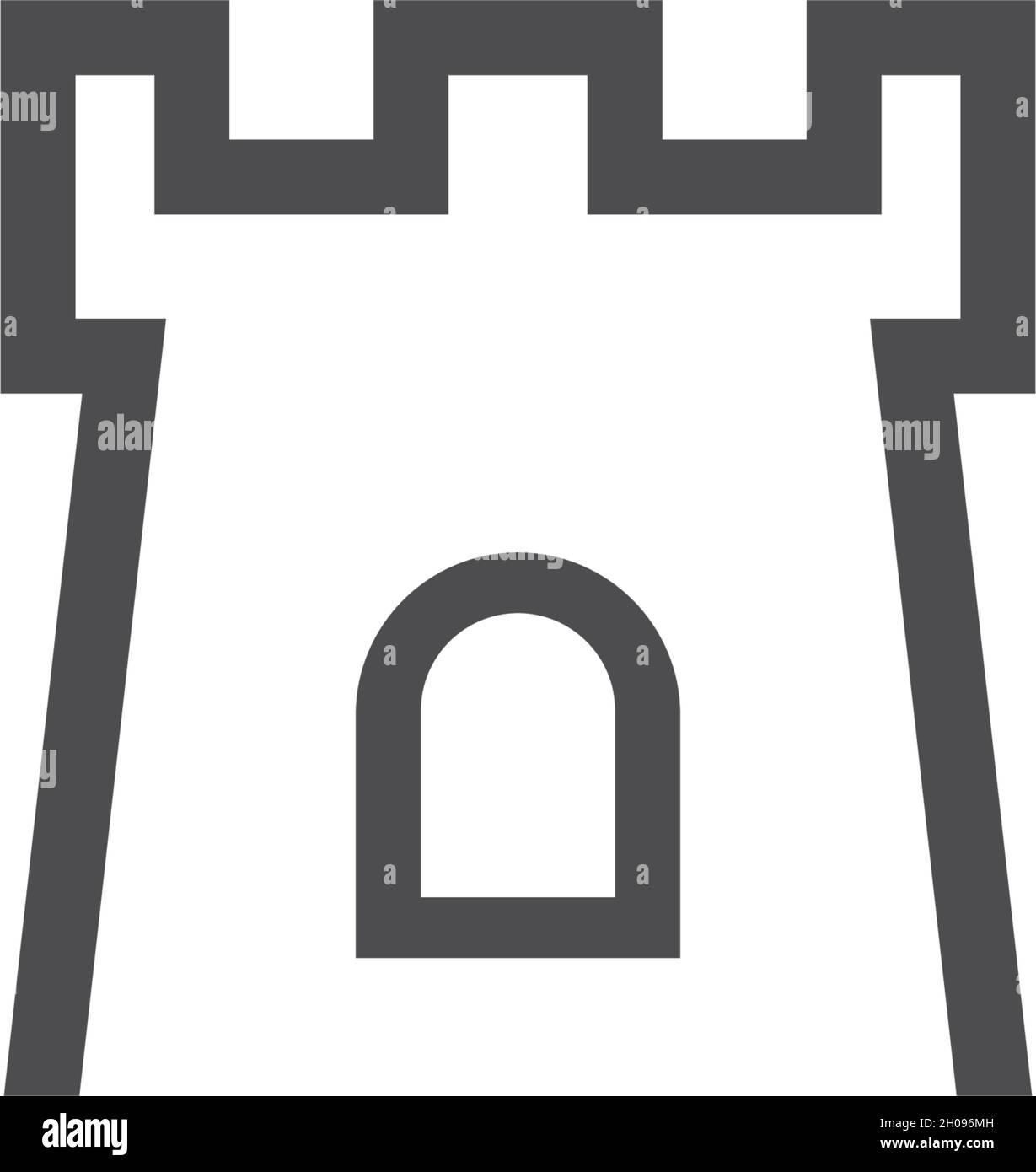 Burg Logo Vektor ilustration Vorlage Stock-Vektorgrafik - Alamy