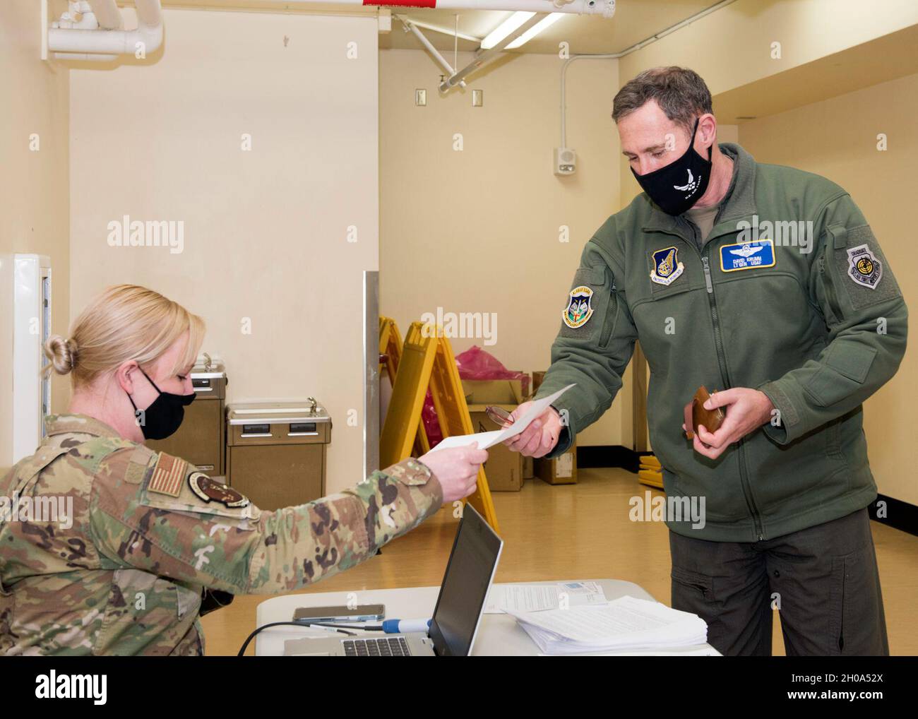 Der US Air Force LT. General David Krumm, der nordamerikanische ...