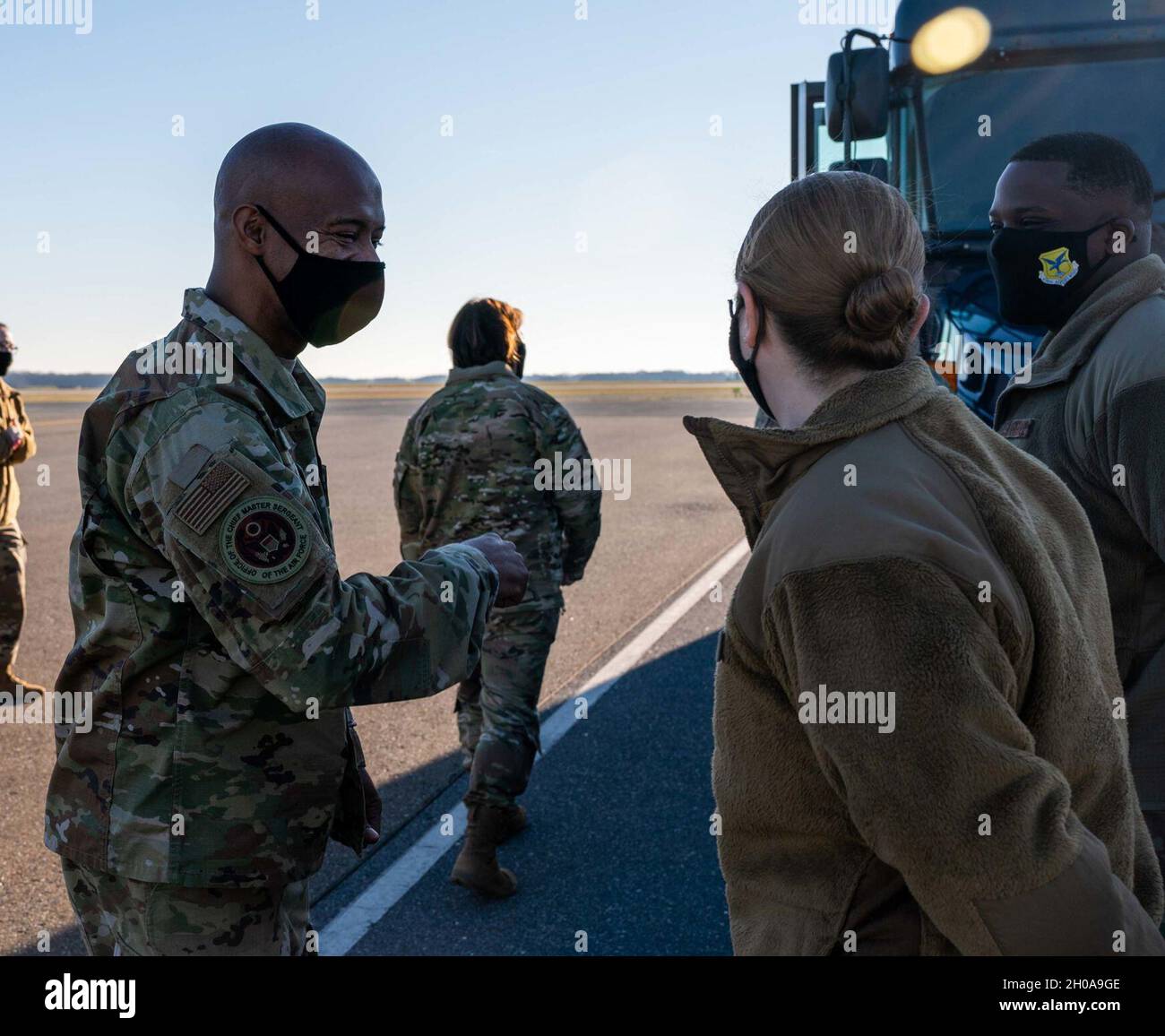Chief Master Sgt. Mike Perry, Leiter des Sonderdiensts der Luftwaffe ...