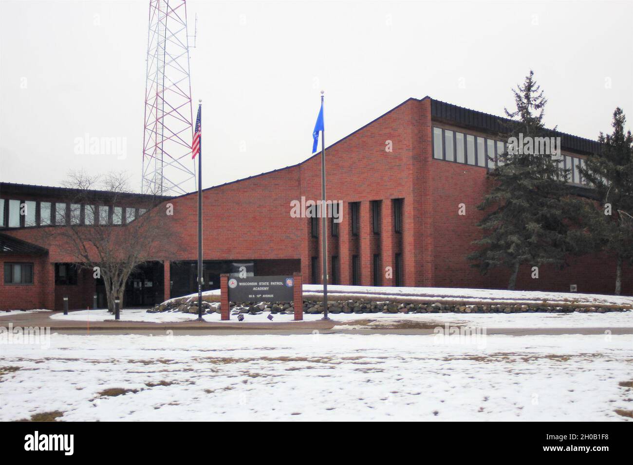 Die Wisconsin State Patrol Academy (WSPA) wird am 14. Januar 2021 in ...