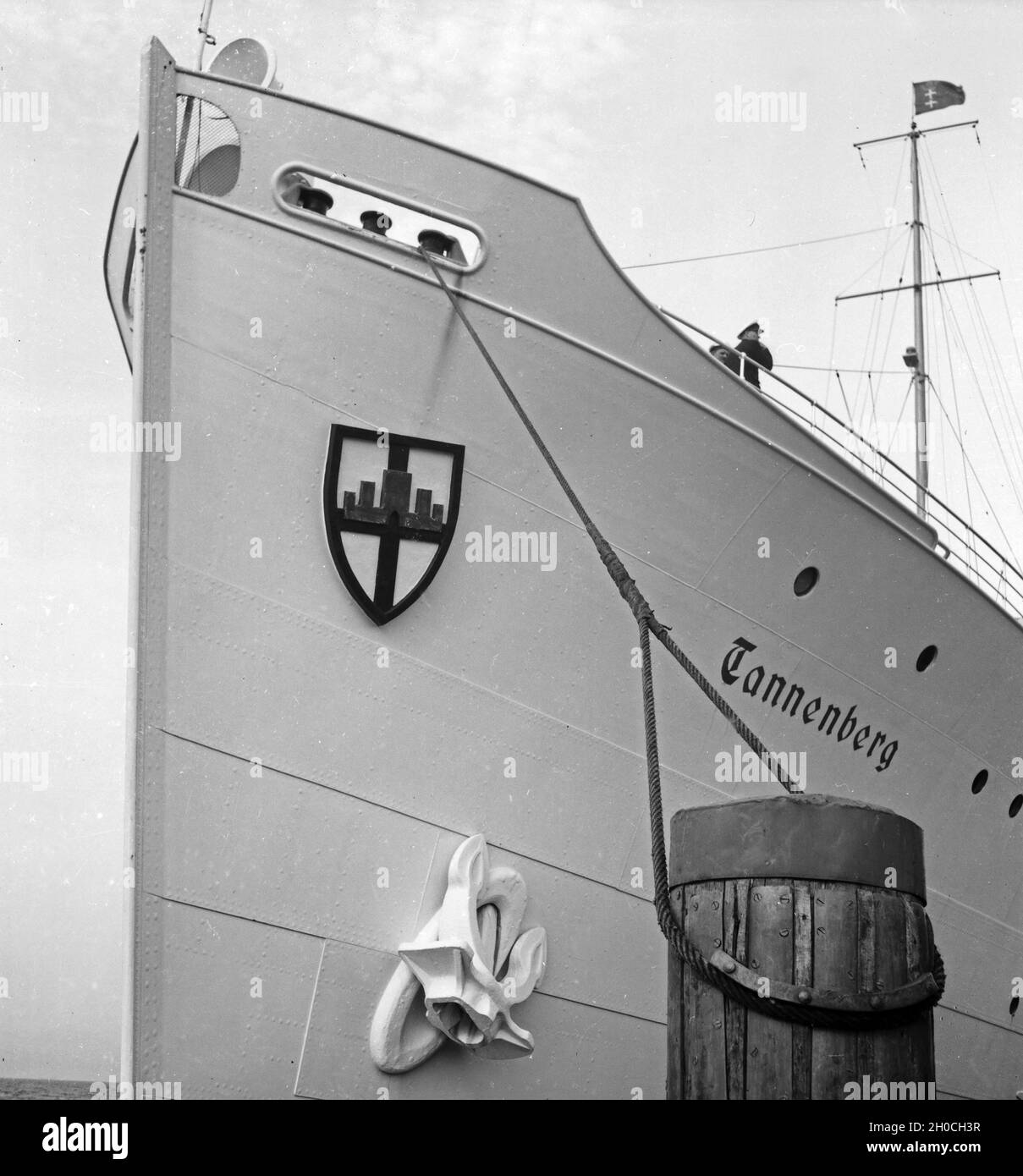 Das Dampfschiff 'Tannenberg' vom Seedienst Ostpreußen im Hafen von ...