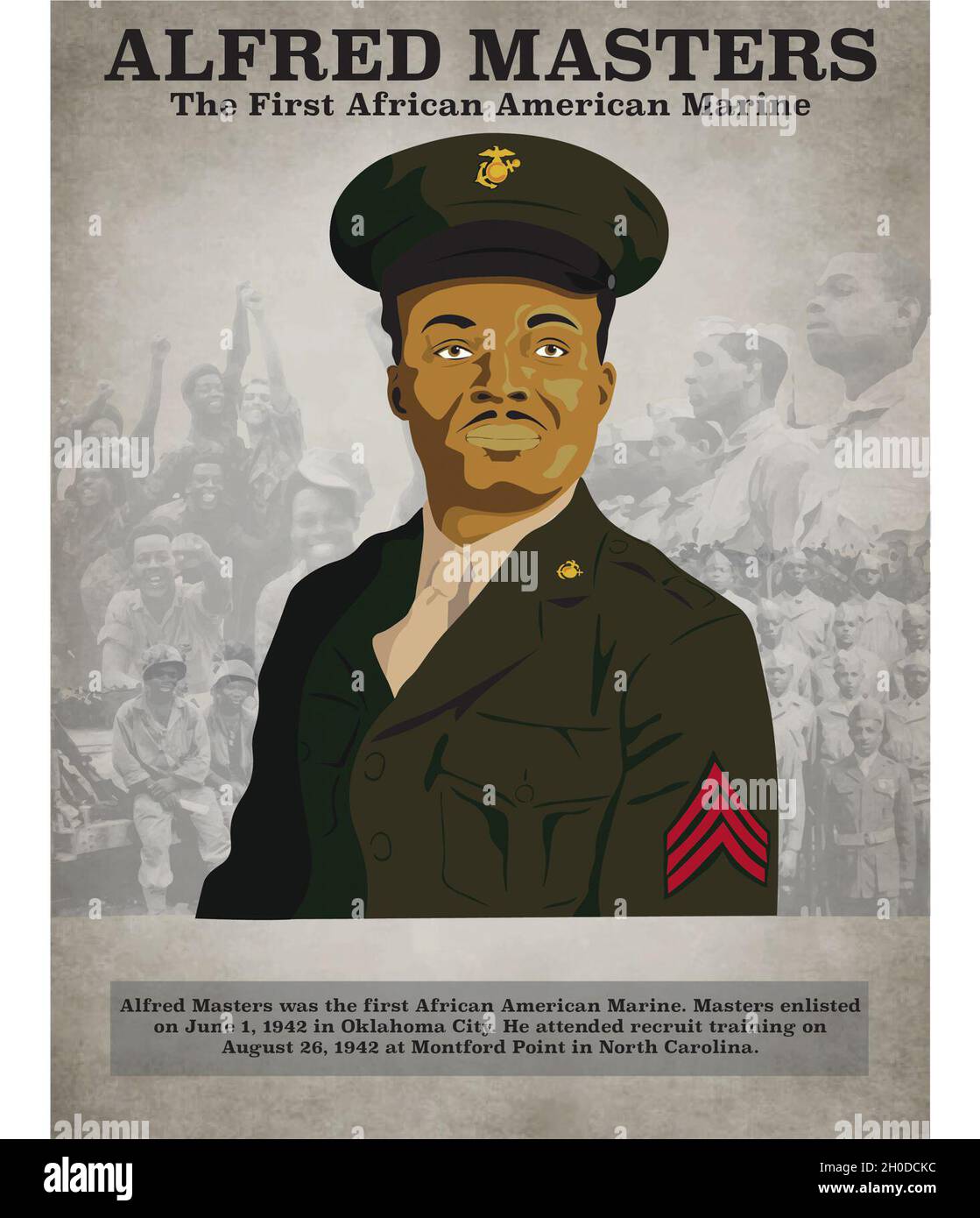 U.S. Marine Corps Technical Sgt. Alfred Masters war der erste African ...