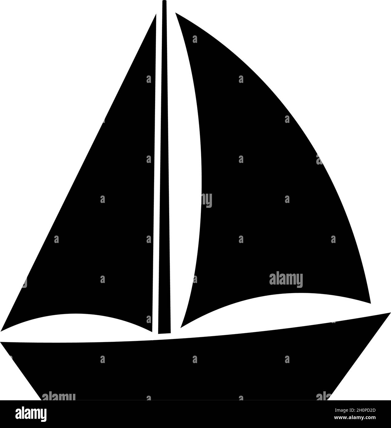 Segelboot Symbol Design Vorlage Vektor isolierte Illustration Stock ...