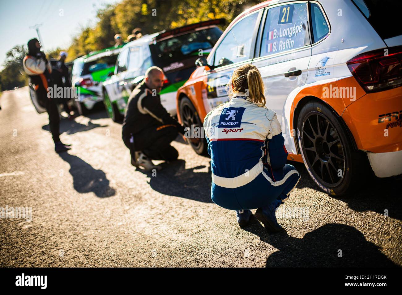 21 LONGEPE Bruno, RAFFIN Sandra, Volkswagen POLO R5, Ambiente beim ...