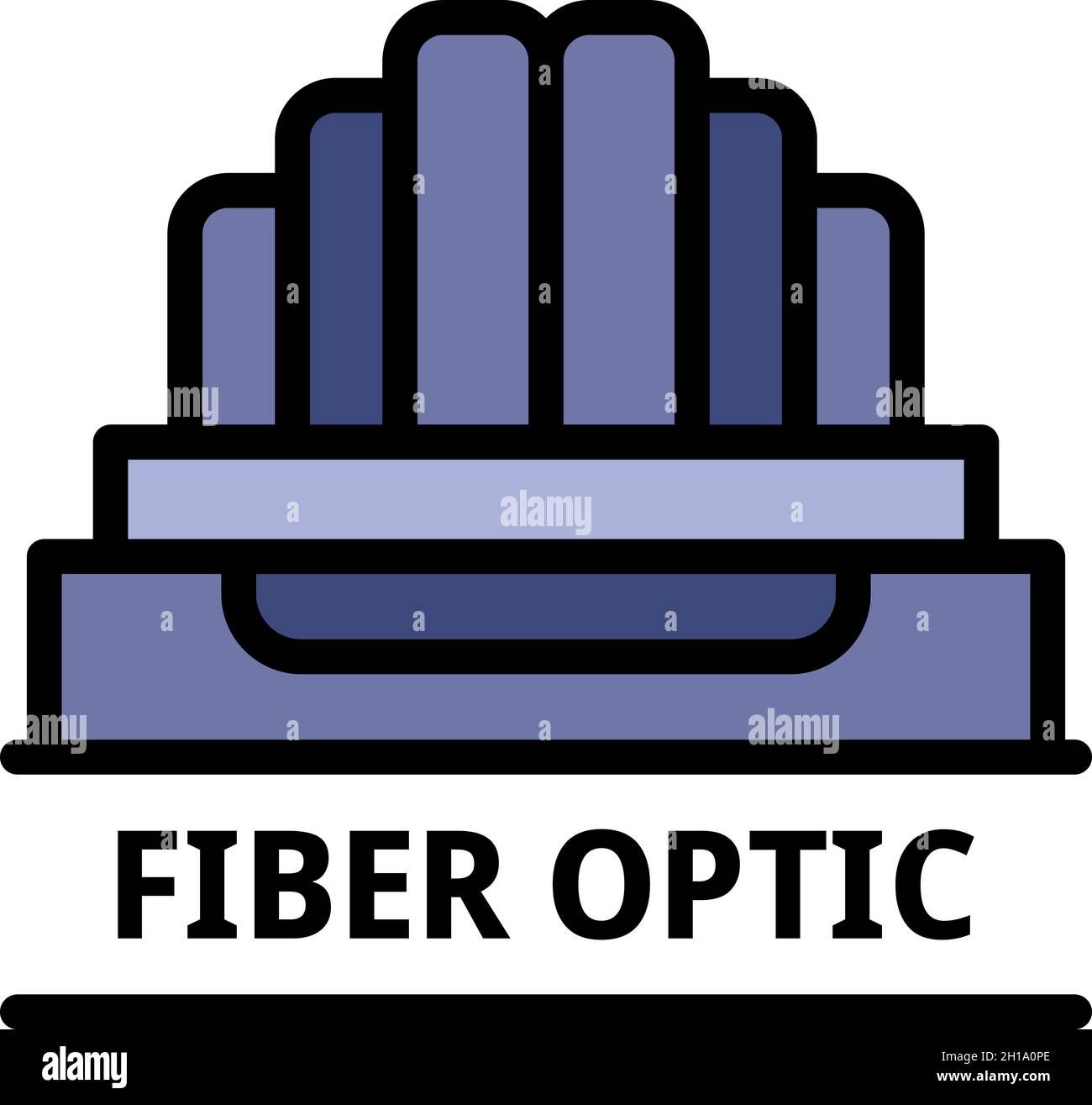 Glasfaser-Internet-Symbol. Umriss Glasfaser Internet Vektor Symbol ...