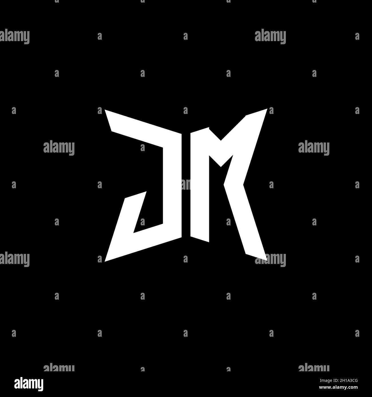 Jm initialen logo Stock-Vektorgrafiken kaufen - Alamy