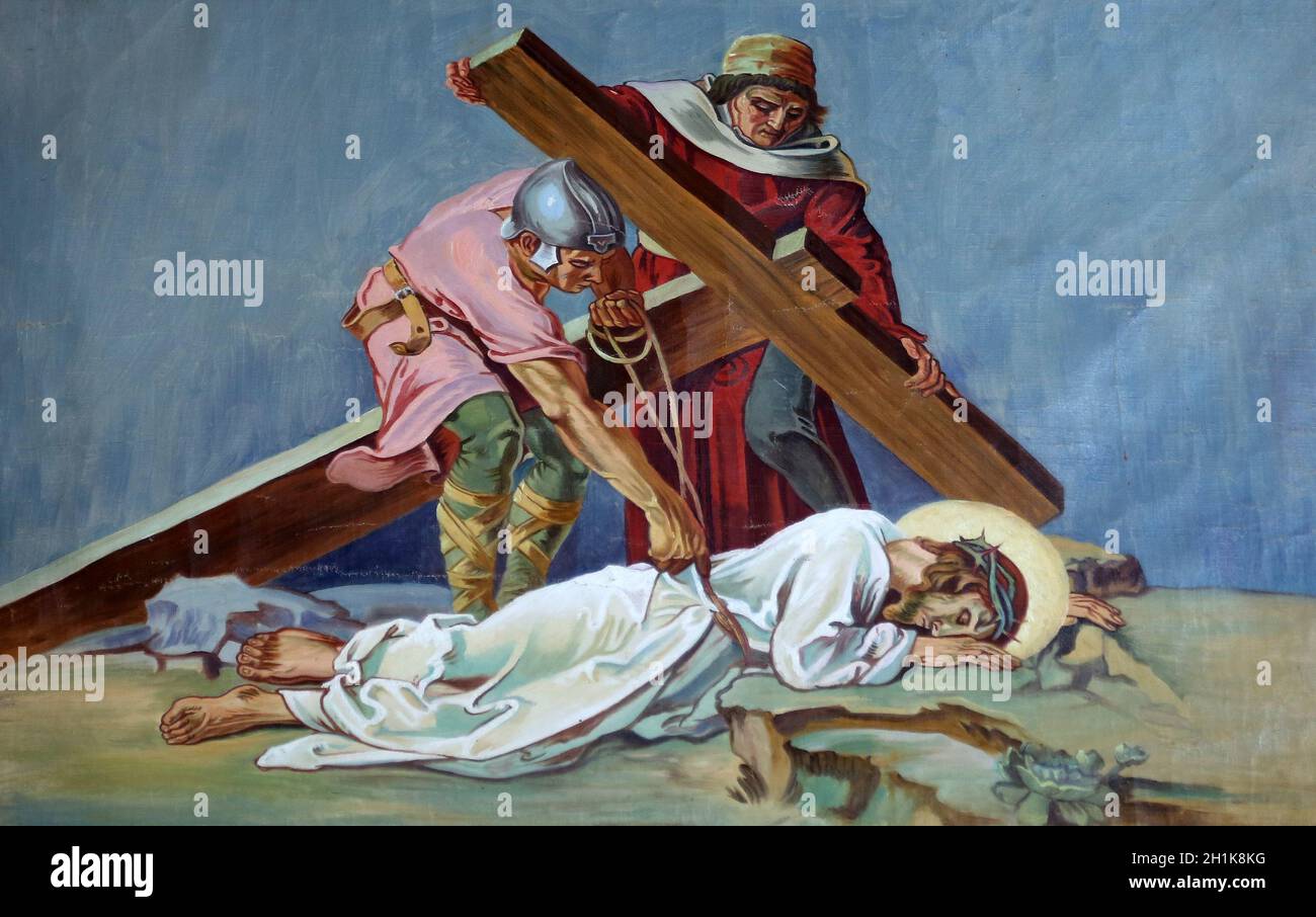 Dritte station der via dolorosa -Fotos und -Bildmaterial in hoher Auflösung – Alamy