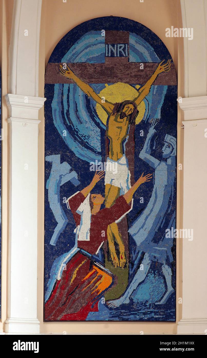 Jesus Gekreuzigt Am Kreuz Stockfotos und -bilder Kaufen - Alamy