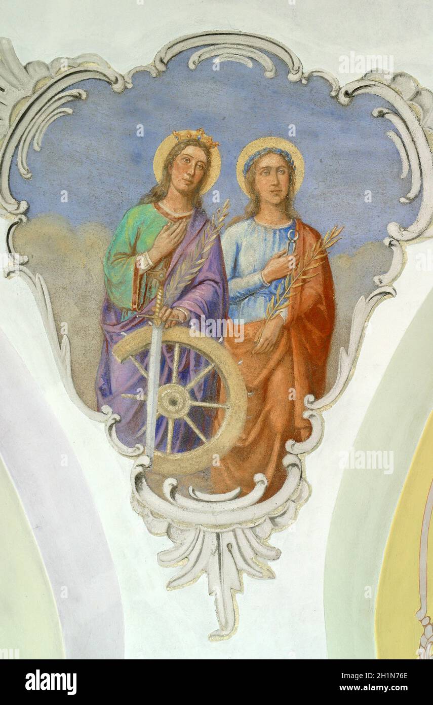 Heilige Barbara Fresco Stockfotos und -bilder Kaufen - Alamy